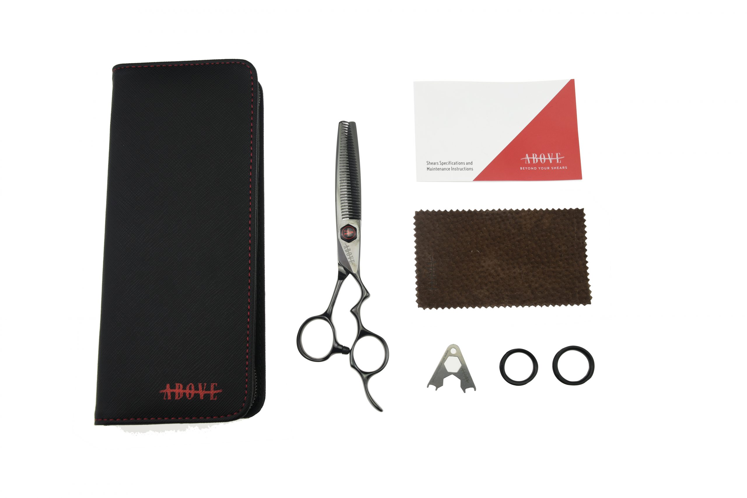 Above Ergo 35T Thinning Black No-Line Blender Shears - Above Shears